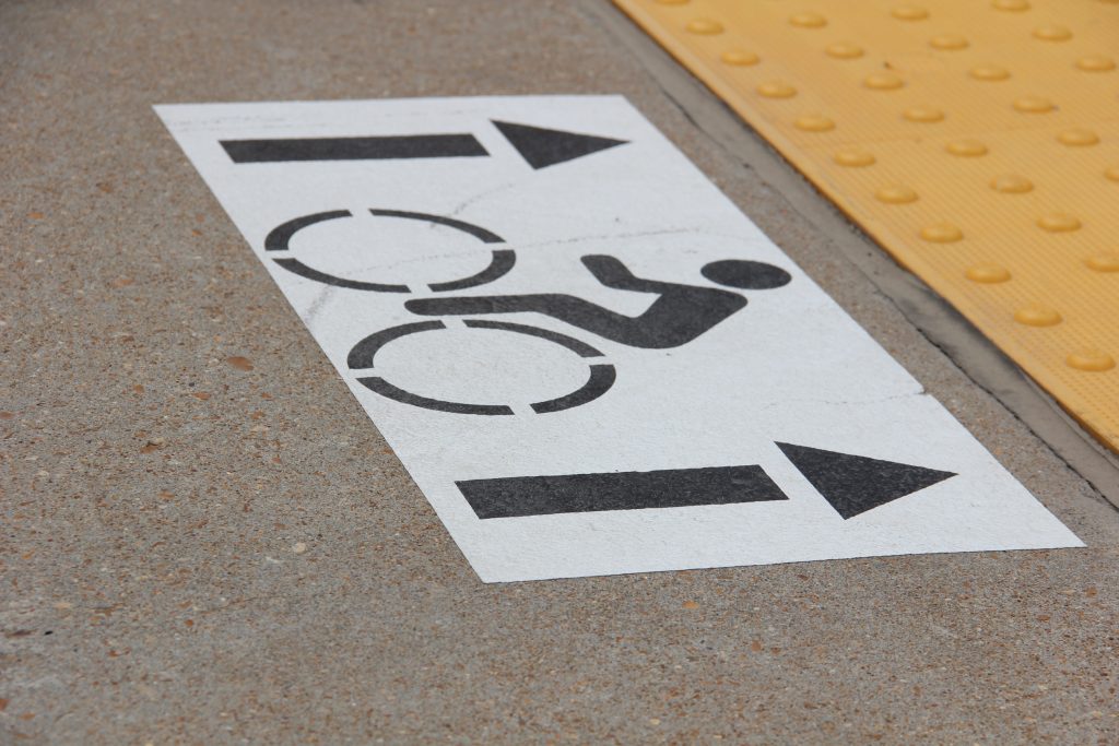 Bicycle Decals Installed on MetroLink Station Platforms | Metro Transit ...