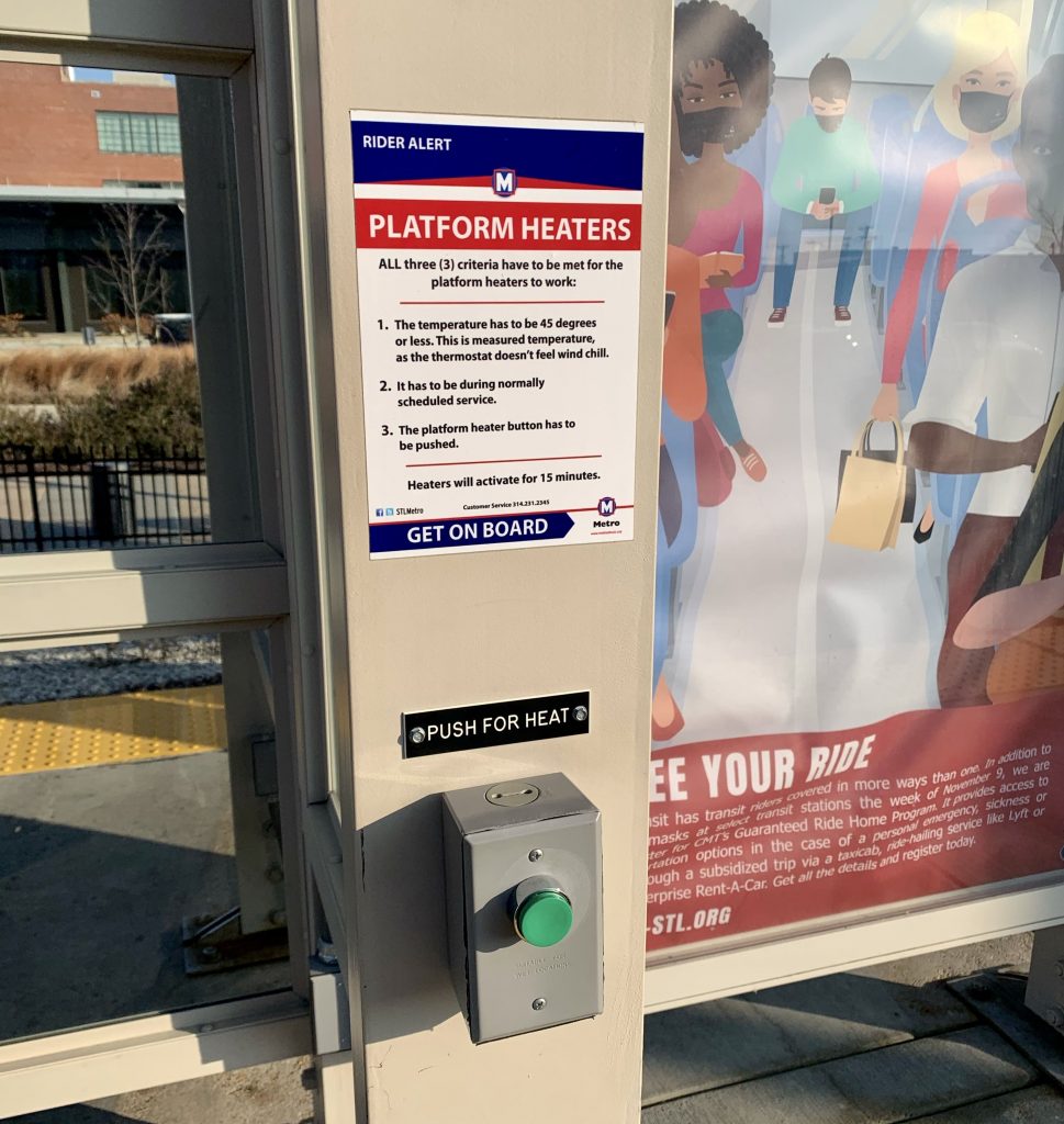 Platform Heaters Can Help You Stay Warm in Cold Weather | Metro Transit ...
