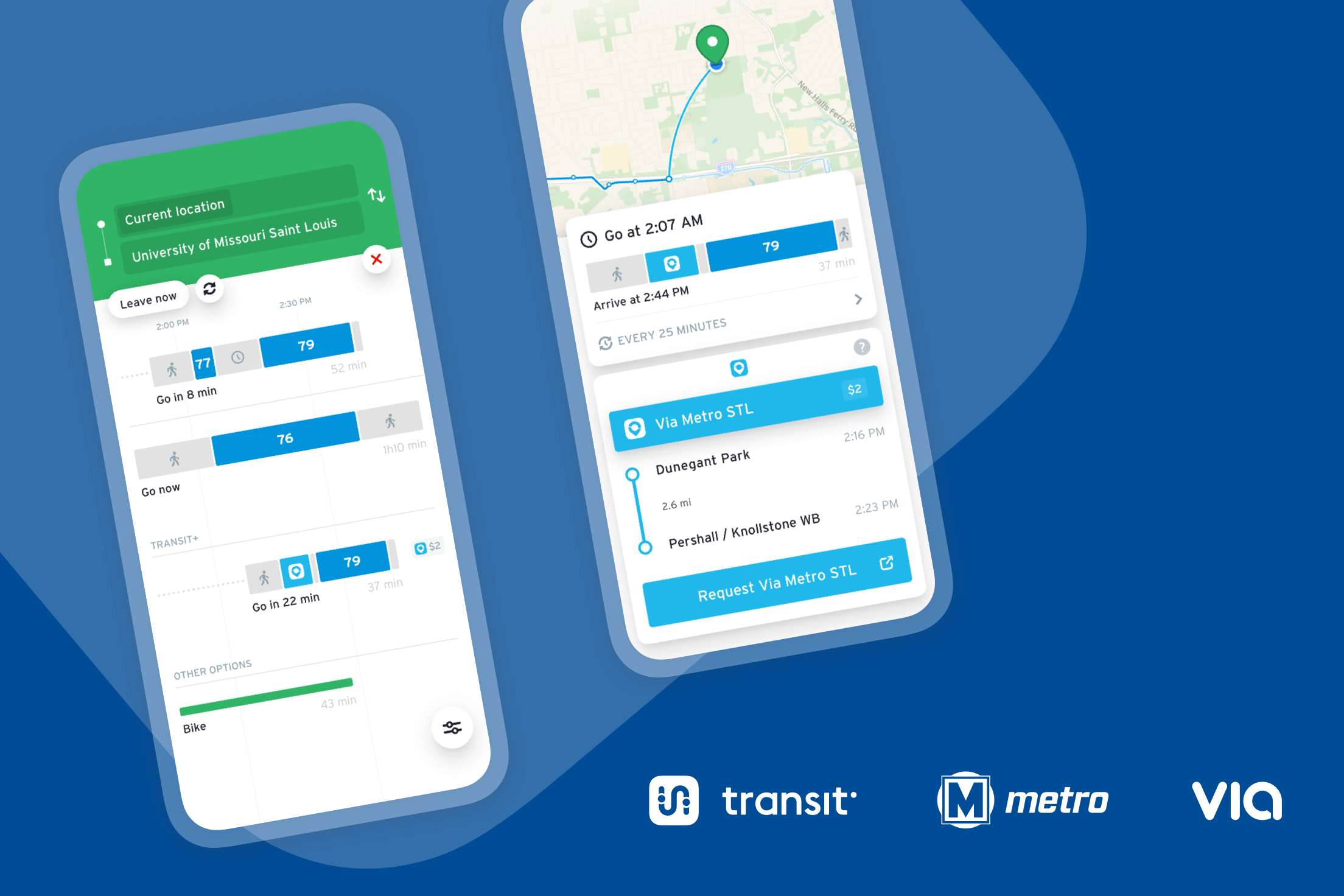 Via Metro STL is Now Available in the Transit App | Metro Transit ...